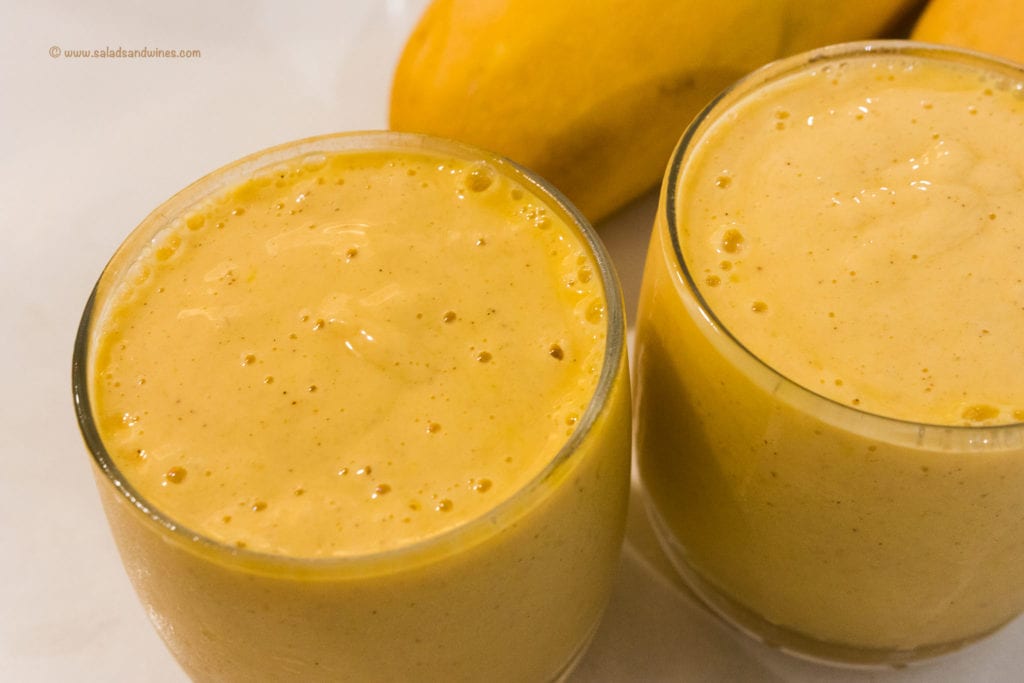 Spiced Mango Lassi | Salads & Wines